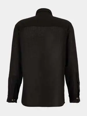 Spiritum Tulum Balam Cotton Shirt - Black