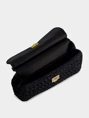 Dolce & Gabbana Sicily Crochet Mini Bag - Black
