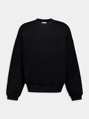 Fear Of God Cotton Blend Crewneck - Black