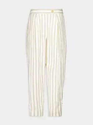 Zimmermann Illuminate Linen-blend Trousers - Cream