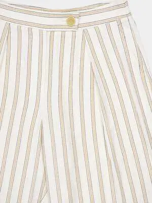 Zimmermann Illuminate Linen-blend Trousers - Cream
