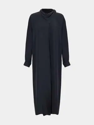 PAULA Irys Wrap Maxi Dress With Tie Neck