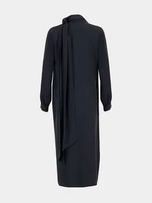 PAULA Irys Wrap Maxi Dress With Tie Neck
