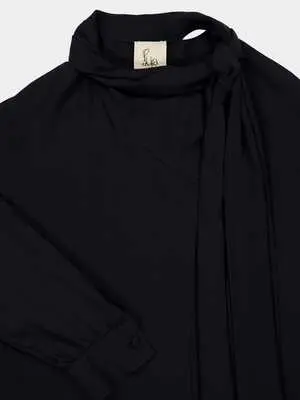 PAULA Irys Wrap Maxi Dress With Tie Neck