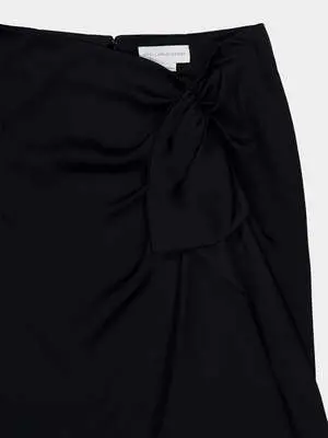 Stella McCartney Gathered Satin Midi Skirt