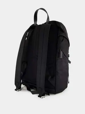 Prada Re-nylon And Saffiano Leather Backpack - Black