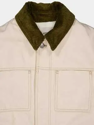 Ami Padded Worker Jacket - Cream