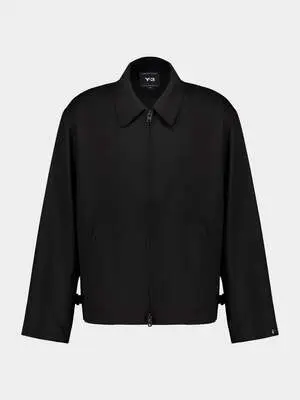 Y3 Refined Wool Blouson - Black