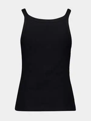 Fendi Cotton Jersey Tank Top - Black