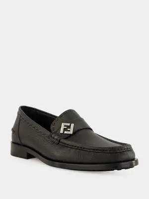 Fendi Ff Metal Selleria Loafers