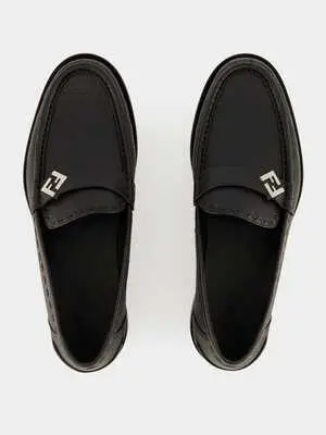 Fendi Ff Metal Selleria Loafers