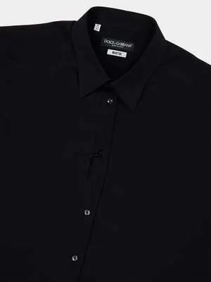 Dolce & Gabbana Silk Crêpe De Chine Martini Shirt