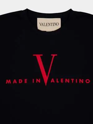 Valentino Garavani Cotton T-shirt With Print - Black