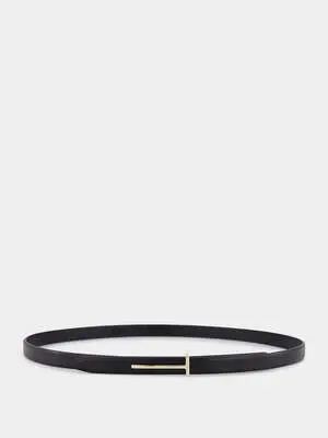 TOM FORD Supple Grain Leather Slim T Belt