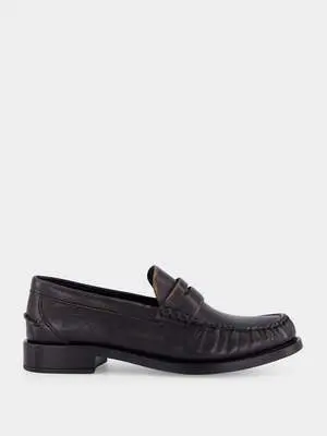 Prada Leather Loafers - Black