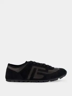 Balmain Racer 45 Leather Trainers - Black
