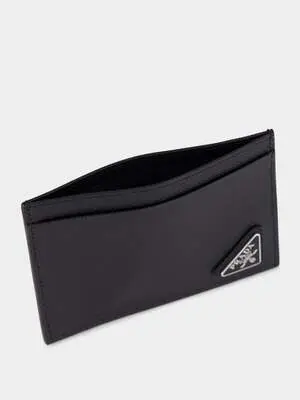 Prada Calf Leather Card Holder - Black