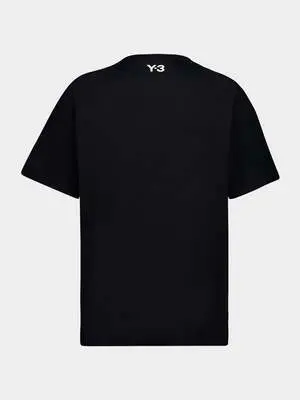 Y3 3-stripes Raw Edge T-shirt - Black