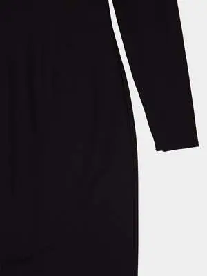 Roland Mouret Twist Drape Stretch Crepe Midi Dress