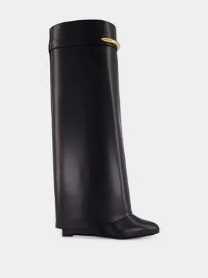 Givenchy Leather Shark Boots - Black