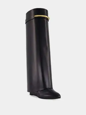 Givenchy Leather Shark Boots - Black