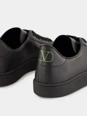 Valentino Garavani Royco Trainer In Nappa Calfskin - Black