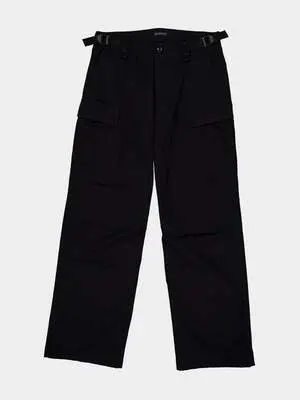 Balenciaga Cotton Straight-fit Cargo Pants - Black