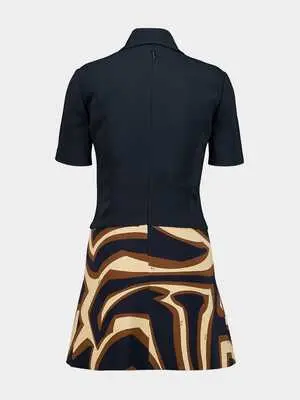 Emilio Pucci Labirinto Print Mini Dress