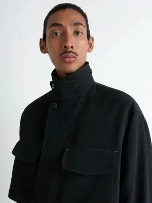 LEMAIRE Soft Wool Field Jacket - Black