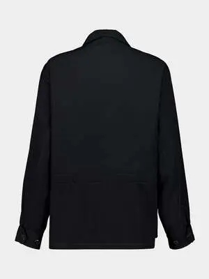 LEMAIRE Soft Wool Field Jacket - Black
