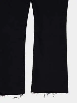 MOTHER Bootcut Jeans In Not Guilty Wash - Black