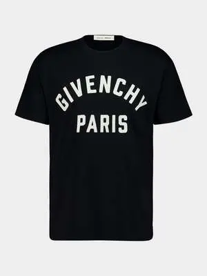 Givenchy T-shirt In Cotton With Logo Embroidery - Black
