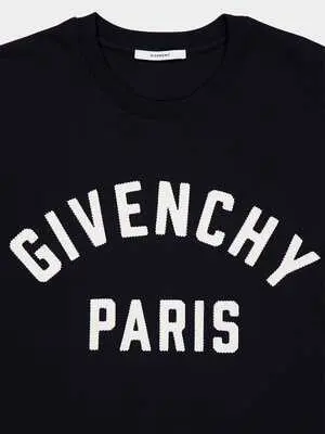 Givenchy T-shirt In Cotton With Logo Embroidery