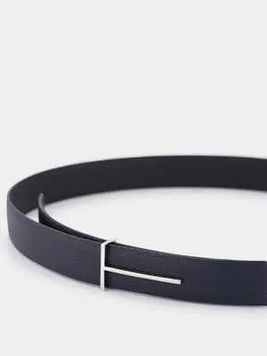 TOM FORD Slim T Leather Belt - Black