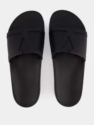 Valentino Garavani Vlogo Pool Slides - Black