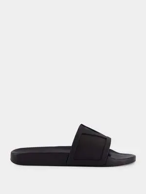 Valentino Garavani Vlogo Pool Slides - Black
