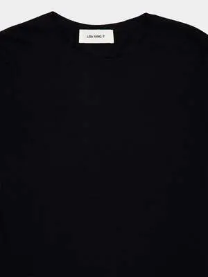 LISA YANG Ari Cashmere T-shirt - Black