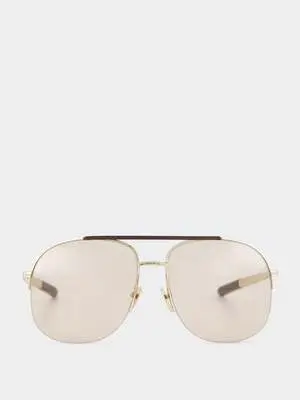 Gucci Metal Navigator Sunglasses