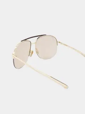 Gucci Metal Navigator Sunglasses