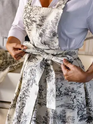 Borgo Delle Tovaglie Gilda Apron In Tdj Cotton
