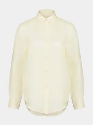 PAULA Silk Twill Shirt Cream