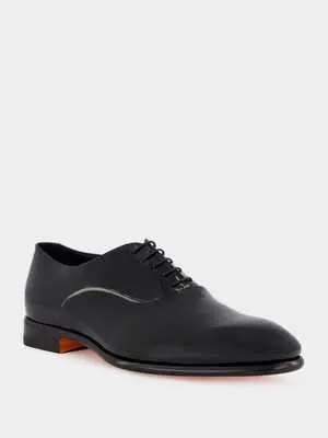 Santoni Patent Leather Oxford Shoes