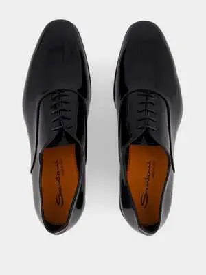 Santoni Patent Leather Oxford Shoes