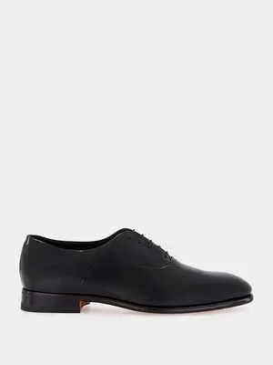 Santoni Patent Leather Oxford Shoes - Black