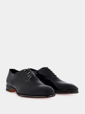 Santoni Patent Leather Oxford Shoes