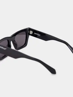 Off-White Davie Rectangular Sunglasses - Black