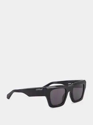 Off-White Davie Rectangular Sunglasses - Black