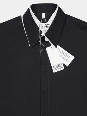 MAISON MARGIELA And White Cotton Contrast Shirt