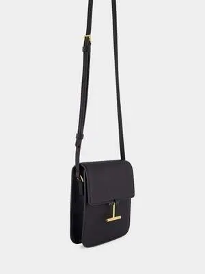 TOM FORD Tara Mini Bag In Smooth Calf Leather - Black