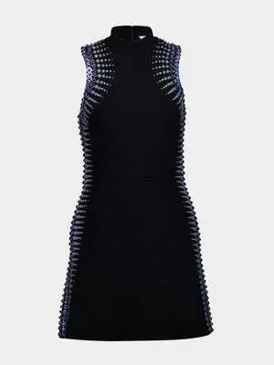 CASABLANCA Embellished Sleeveless Mini Dress
